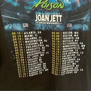 Motley Crue | Shirts | Motley Crue Poison Def Leopard Joan Jett Stadium ...